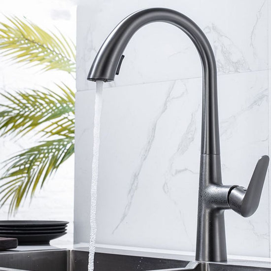 Modern Pull Down Kitchen Faucet Single Handle Faucet with Pull Out ...
