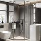 Diamond-shaped Shower Room Inside and Outside Pivot Shower Screen ...