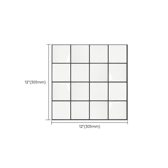 Square Peel and Stick Wall Tile PVC Waterproof Mosaic Tile Wallpaper ...