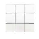 Modern Square Grid Single Tile Plastic Peel & Stick Field Tile - Clearhalo