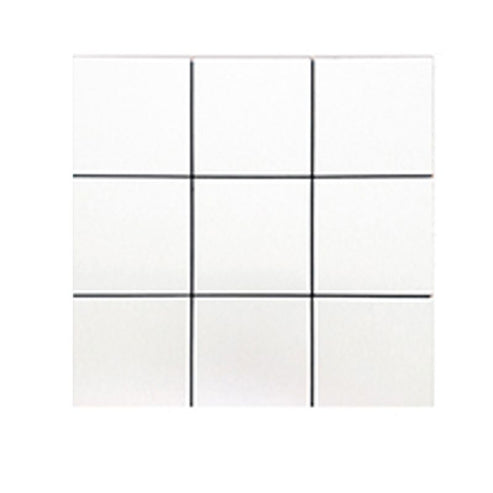 Modern Square Grid Single Tile Plastic Peel & Stick Field Tile - Clearhalo