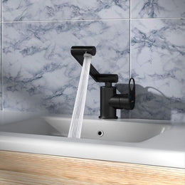 Contemporary Centerset Faucet Lever Handles Rotatable Low Arc Solid ...