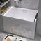 Modern Style Apron Front Bathtub Rectangular Acrylic Bathtub in White ...