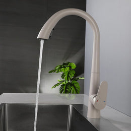 Modern Style Retractable Kitchen Faucet 304 Stainless Steel 1-Handle ...