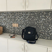 Glass Mosaic Tile Square Shape Wall Tile with Fade Resistant - Clearhalo