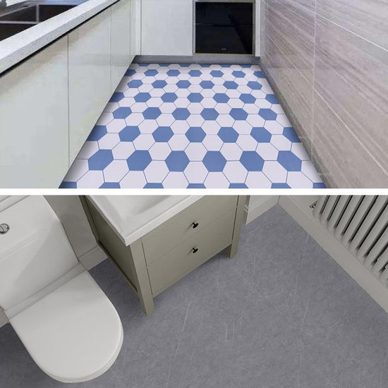 Modern PVC Flooring Peel and Stick Porcelain Tile Look Vinyl Plank ...