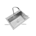 Modern Style Kitchen Sink Overflow Hole Design Drop-In Noise-cancelling ...