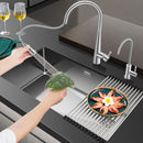 Contemporary Style Kitchen Sink Stainless Steel Noise-cancelling Design ...