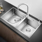 Classic Style Kitchen Sink Drop-In Stainless Steel Kitchen Sink with ...
