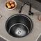 Contemporary Style Round Kitchen Sink Stainless Steel Kitchen Sink ...