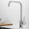Modern Bridge Faucet Stainless Steel with Handles and Supply Lines ...