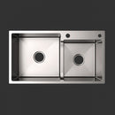 Stainless Steel 2 Holes Sink Contemporary Kitchen Sink with Basket ...