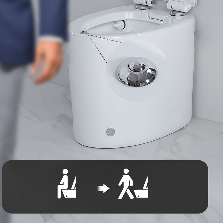 Floor Mounted Toilet One-Piece Toilet ABS Contemporary Flush Toilet ...