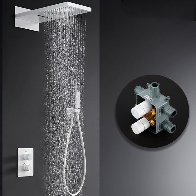 Brass Contemporary Shower Head Combo Modern Shower System for Bathroom ...
