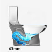 Contemporary Siphon Jet Flush Toilet Floor Mount One-Piece Toilet Urine ...