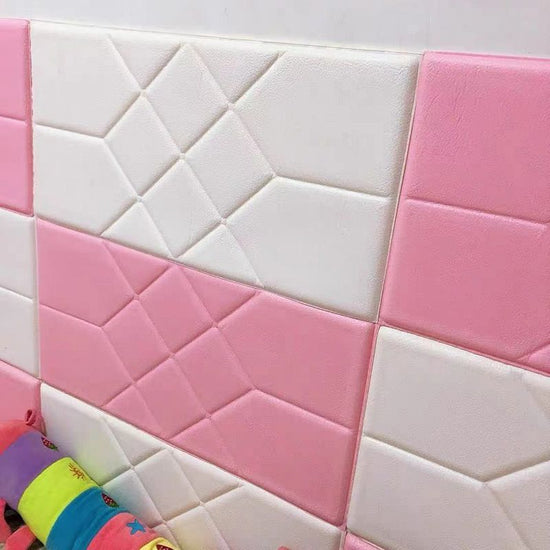3D Embossed Foam Wall Paneling Living Room Waterproof Wall Paneling ...