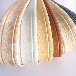 Modern Baseboard 3D Embossing Baseboard PVC Stereo Skirting Set of 1 ...