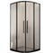 Round Frame Shower Enclosure Double Sliding Tempered Glass Shower Stall ...