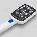 White Shower System Adjustable Spray Pattern Shower Arm Square Wall ...