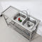 Modern Workstation Ledge Stainless Steel with Accessories and Faucet ...
