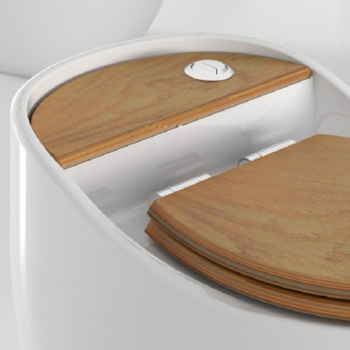 Contemporary Ceramic Flush Toilet One Piece Toilet Bowl for Bathroom ...
