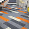 Modern Carpet Tile Level Loop Striped Print Interlocking Non-Skid Tiles ...