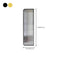 Frame Tempered Fixed Glass Panel Metal Fixed Glass Panel with Square ...