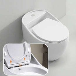 Modern Siphon Jet Flush Toilet One Piece Urine Toilet for Bathroom ...