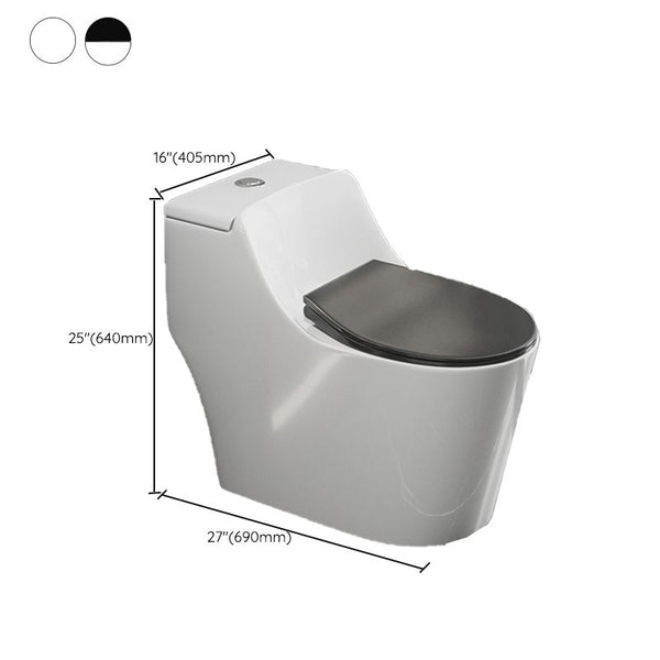 Contemporary Floor Mount Flush Toilet Siphon Jet Toilet Bowl for ...