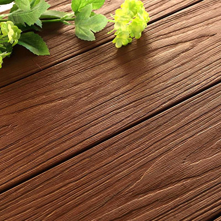 Modern Composite Tile Set Solid Wooden Outdoor Flooring Tile - Clearhalo