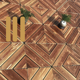 12" X 12" Square Hardwood Flooring Click-Locking Pine Wood Flooring ...