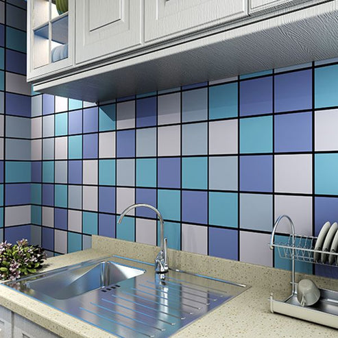 Mosaic Tile Peel and Stick Tile Roll Kitchen Waterproof Backsplash Wall ...