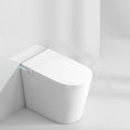 Contemporary One Piece Flush Toilet Heated Seat Included Toilet Bowl ...