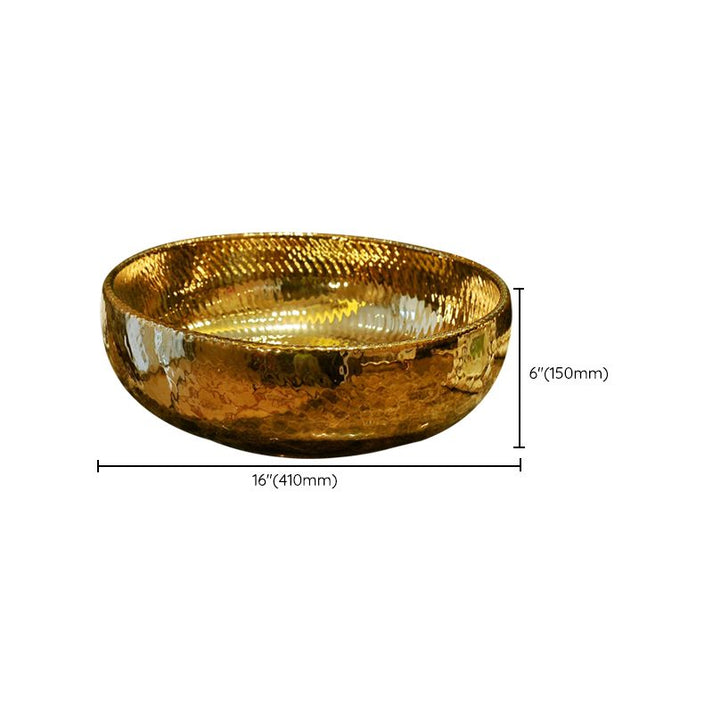 Gold Trough Bathroom Sink Modern Porcelain Trough Bathroom Sink - Clearhalo