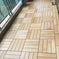 12" X 12" Square Wood Flooring Click-Locking Pine Wood Flooring Tiles ...