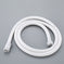 White Shower System Adjustable Spray Pattern Shower Arm Square Wall ...