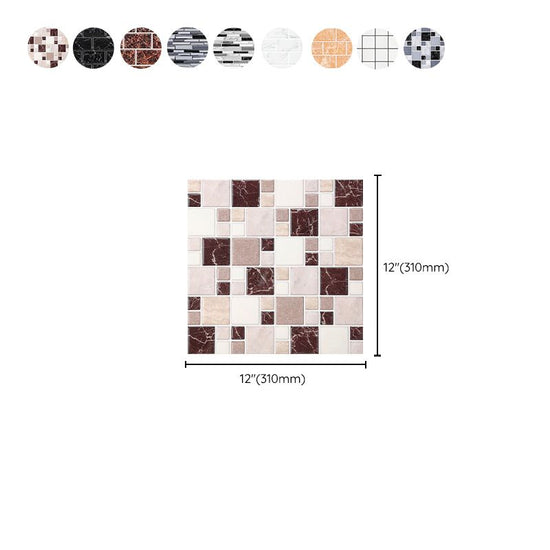 Pattern Matte Color Stone Peel and Paste Mosaic Tile Peel and Paste ...