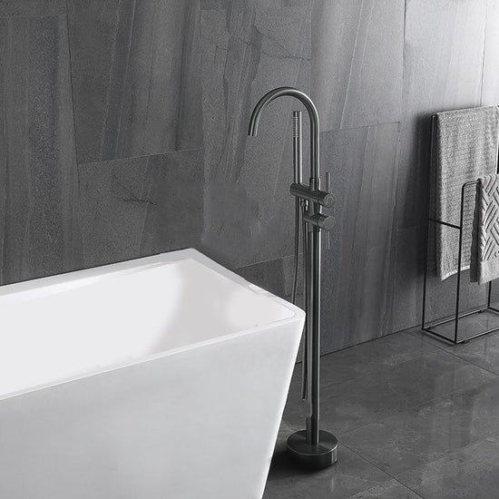 Modern Style Freestanding Tub Filler Floor Mount Freestanding Tub ...