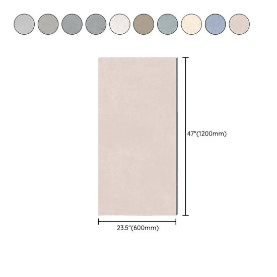 Matte Rectangular Singular Tile Cement Straight Edge Floor Tile - Clearhalo