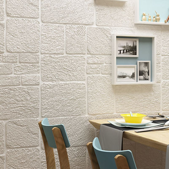 Waterproof Wall Ceiling 3D Faux Stone Foam Peel and Stick Living Room ...