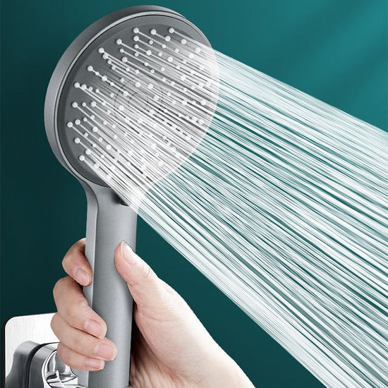 5-Spray Patterns Handheld Shower Head High Flow Wall-Mount Showerhead ...
