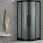Round Stainless Steel Shower Enclosure Easy Clean Glass Shower Stall ...