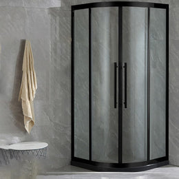 Round Stainless Steel Shower Enclosure Easy Clean Glass Shower Stall ...