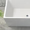 Back to Wall Bathtub Antique Finish Soaking Rectangular Modern Bath Tub ...