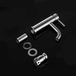 Modern Sliver Centerset Faucet Solid Color Bathroom Faucet with Lever ...
