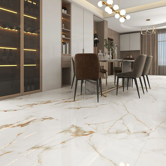 Modern Floor and Wall Tile Rectangular Gold Singular Tile for Living ...