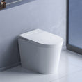 One Piece Toilet Modern Flush Toilet Floor Mounted Siphon Jet ABS Urine ...