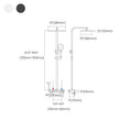 Modern Shower Set Dual Shower Head Slide Bar Included Shower Head Combo ...