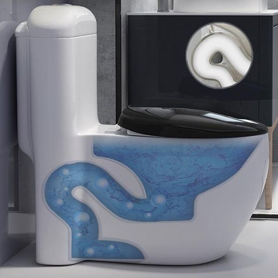 Traditional Toilet Bowl One Piece Toilet Floor Mounted Siphon Jet Flush ...