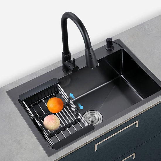 Stainless Steel Kitchen Sink Rectangle Shape Kitchen Sink with Center ...